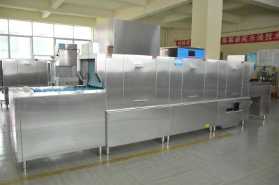 China 630KG Stainless Steel Long chain dishwasher ECO-L620CPH for Restaurants for sale