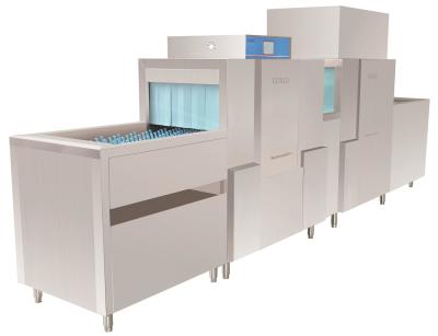 China 21KW/57KW  Hotels usage Long chain dishwasher ECO-L470PH Dispenser inside for sale