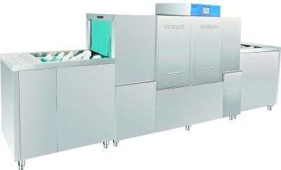 China 23KW / 59KW Hotel Commercial Kitchen Equipment Dishwasher Dispenser inside for sale