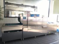 China 23KW / 59KW Restaurant Style Dishwasher  1600H 3900W 850D , Energy Saving Dishwasher for sale