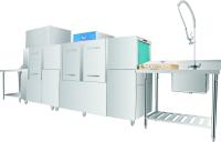 China Stainless Steel Rack conveyor dishwasher , Industrial Commercial Dishwasher for sale