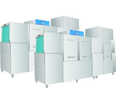 China Rack Type Dishwasher 1900H 2600W 750D Dispenser inside 3.0kw wash pump for sale