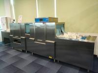 China 14KW / 50KW  Central kitchen Kitchenaid Commercial Dishwasher  ECO-L480CP Dispenser inside for sale