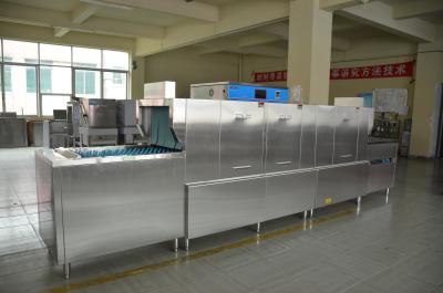 China Stainless Steel Commercial Dishwasher 25KW / 61KW for Central kitchen for sale