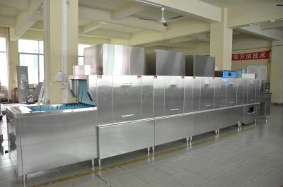 China SS Restaurant Kitchen Dishwasher , Automatic Dishwashing Machine 36kw Rinse Heater for sale
