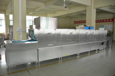 China Hotel Flight Type Dishwasher 36KW / 72KW Dispenser inside ECO-L800CP3H for sale