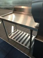 China 830H1100W750D Kitchenaid Dishwasher Parts Stainless Steel 304 Exit Table for Staff canteens for sale