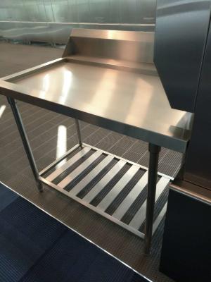 China 830H1100W750D Kitchenaid Dishwasher Parts Stainless Steel 304 Exit Table for Staff canteens for sale