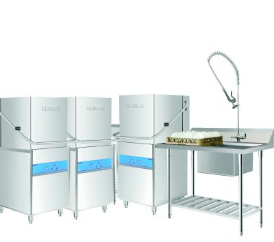 China Guest House Hood type dishwasher Commercial Restaurant Equipment CE Certification for sale