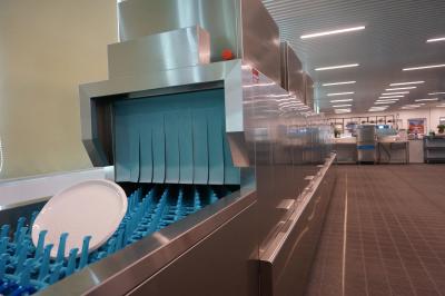 China 920KG Stainless Steel Commercial Dishwasher ECO-L960CP3H3 for Staff canteens for sale