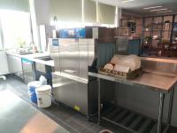 China ECO-M90P Rack conveyor dishwasher Stainless Steel 190KG 10KW / 28KW for sale