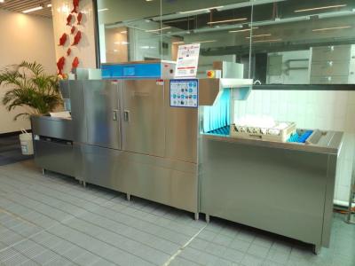 China 180L Kitchen Plates Washing Machine , Commercial Dishwasher For Coffee Shop 59KW for sale