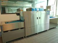 China Hotels Hot Water Sanitizing Dishwasher / High Temperature Dishwashing Machines 60~75℃ for sale