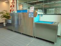 China Stainless Steel Flight Type Dishwasher For Canteen Hotel 3900*850*1600mm for sale