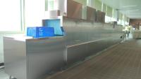 China Hotel Commercial Conveyor Dishwasher / Flight Machine Dishwasher 90×4 L for sale