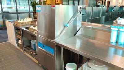 China Freestanding Professional Hood Type Dishwasher High Degree Of Automation for sale