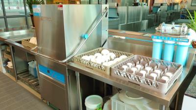 China Customized Size Hood Type Dishwasher With Flexible Wash Cycle 6.5KW(68s/75s/80s) for sale