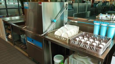 China Dispenser Inside Commercial Dishwashing Station , Commercial Grade Dishwasher for sale