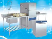 China 6.5KW High Temperature Commercial Dishwasher / Commercial Under Sink Dishwasher for sale