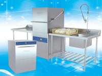 China Easy Removing Hood Type Dishwasher With Adjustable Footstand 60~75℃ for sale