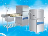 China LED Display Hood Type Dishwasher Electric Heating Patte 82 - 95℃ Rinse for sale