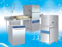 China Hood Low Temp Commercial Dishwasher / Electric Commercial Dish Machine for sale