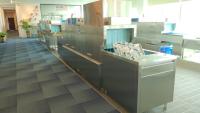 China Electrical Dishwasher Restaurant Equipment / Restaurant Kitchen Dishwasher for sale