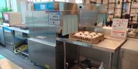 China Customized Size Rack Conveyor Dishwasher For Plates / Bowl / Cup Cleaning for sale