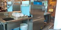 China Eco Friendly Commercial Heavy Duty Dishwasher / Commercial Dish Machine 140L for sale