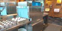 China Energy Saving Double Rack Dishwasher , High Temperature Dishwashing Machines for sale