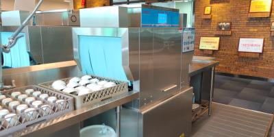 China Energy Saving Double Rack Dishwasher , High Temperature Dishwashing Machines for sale