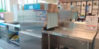China High Cleaning Effect Rack Conveyor Dishwasher With Anti Blocking Nozzle for sale