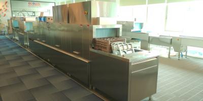 China Quiet Commercial Kitchen Dishwashing Station / Compact Dishwasher For Commercial Use for sale