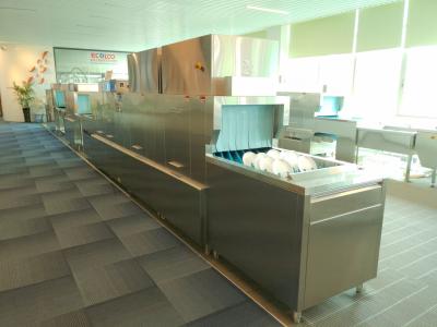 China Powerful Conveyor Type Dishwasher , Luxury American Made Dishwashers for sale