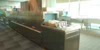 China Long Chain Flight Type Dishwasher With Double Tanks 380V 50Hz for sale