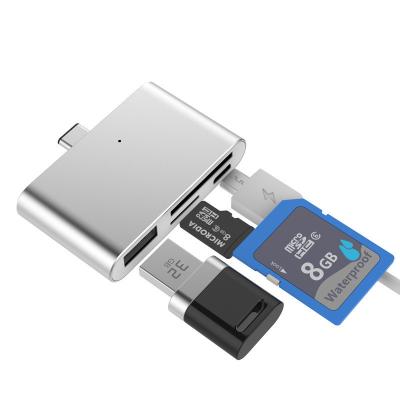China USB 3.1 TYPE-C to USB 2.0 Hub SD TF OTG Card Reader for Smart Phone Tablet PC for sale