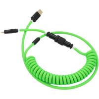 China Sectional Type C USB Charging Cable Mechanical Keyboard Coiled Data Charge Cable Kit for sale