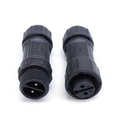 China M12 connector rear panel mount Male Female 2 3 4 5 pin Nylon Closed-end Wire Joints Connector for sale
