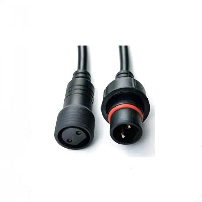 China 02 poles circular male female waterproof connector,3poles mini connector for LED Lighting for sale