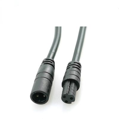 China 03 poles circular male female waterproof connector,3poles mini connector for LED Lighting for sale