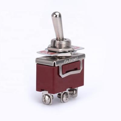 China Heavy Duty Toggle Rocker Switch with Waterproof Cover 20A 125V SPDT 3 Position 3 Pin ON-Off-ON for sale