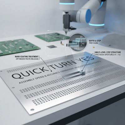 China Multi Height Step SMT Stencil LED PCB 1 Hour Delivery Shenzhen Nano Coated for sale