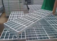 China Hot Dipped Galvanized Steel Stair Treads - Low Carbon & Stainless Steel Grating with Custom Nosing Options for sale