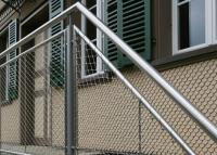 China Ferrule Type Flexible Stainless Steel Wire Rope Mesh 1.0-5.0mm Cable with 20-200mm Openings for sale