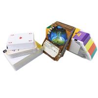 China 88x62mm 0.3mm Custom Printing Playing Cards CMYK Glossy Varnishing With Round Corner for sale