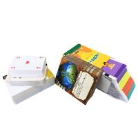China 88x62mm 0.3mm Custom Printing Playing Cards CMYK Glossy Varnishing With Round Corner for sale