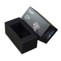 China 150x150mm Custom Printed Paper Boxes , Metallic Paper Packaging with plastic tray for sale