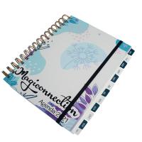 China A5 Smooth Spiral Bound Book , Non Permeable Planner Spiral Notebook for sale