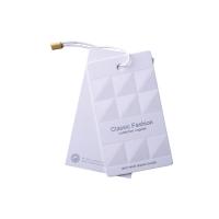 China Paper Folded Cloth Hang Tags Sustainable Recyled with Custom Logo for sale