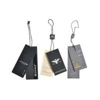 China Paper Folded Cloth Hang Tags Sustainable Recyled with Custom Logo for sale
